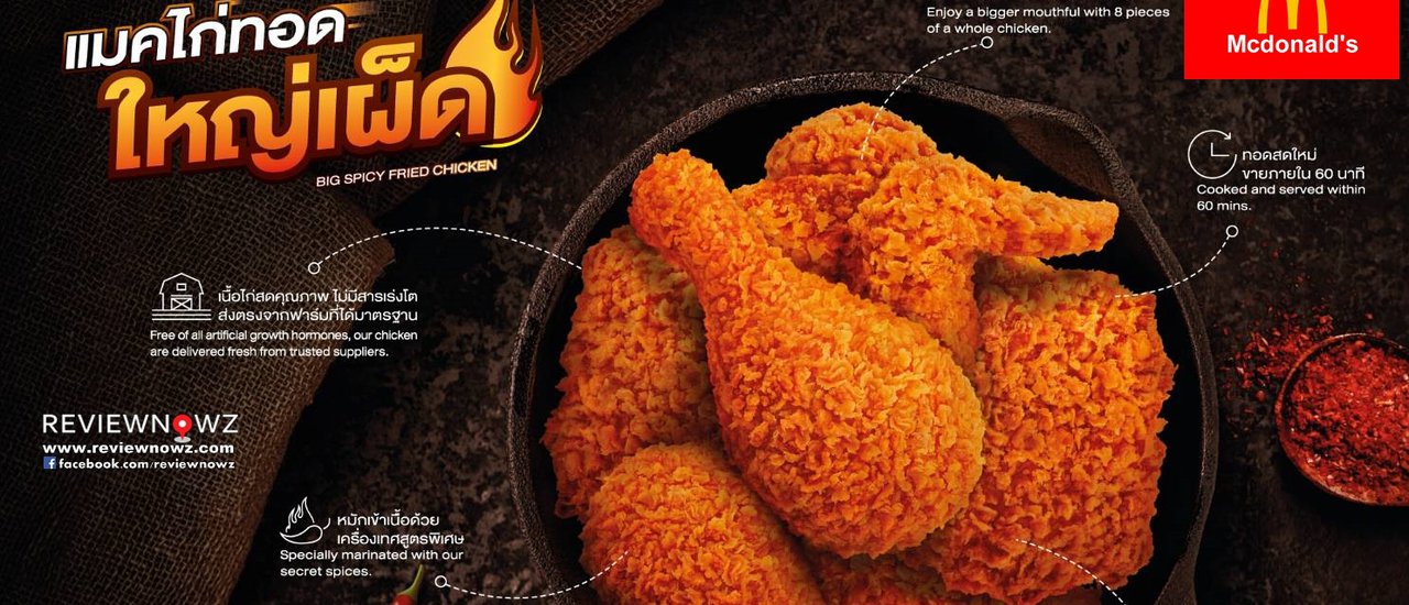 Readme.me - ชิมเมนูพิเศษใหม่ล่าสุดของ Mcdonald’s กับ “แมคไก่ทอดใหญ่เผ็ด”